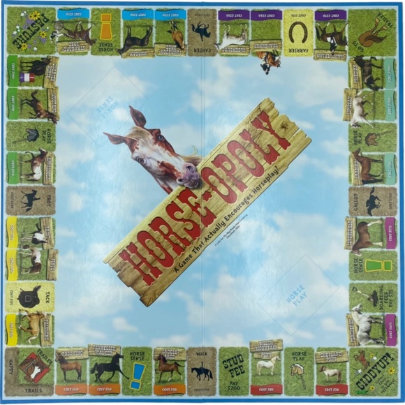 Toys | Horseopoly By Late For The Sky Monopoly Board Game Equestrian ...